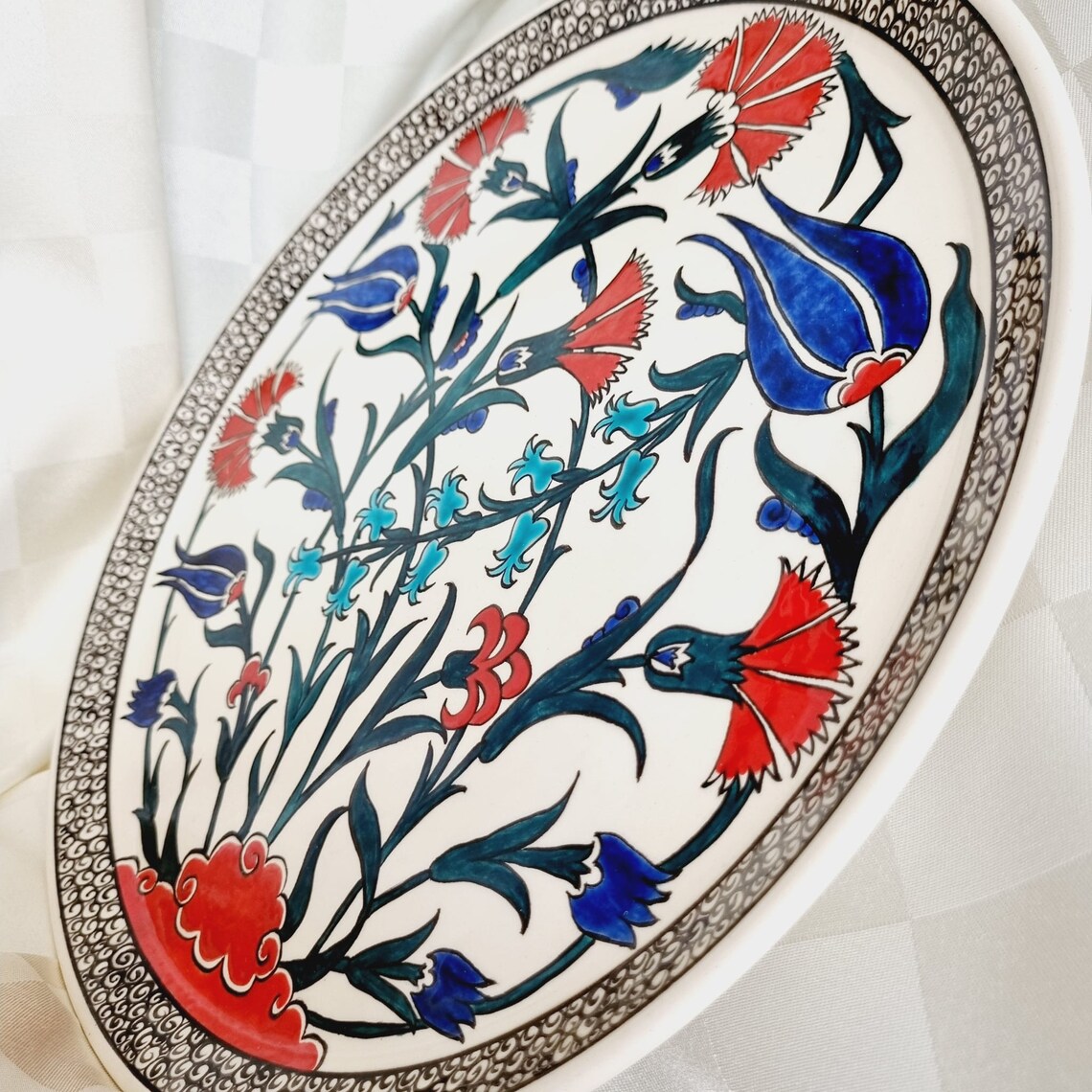 Naturalist Serving Plate,traditional Tile Plate,mantel Decor,unique ...