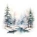 Watercolor Winter Forest Clipart 10 JPG Wood Clip Art Winter Forest ...