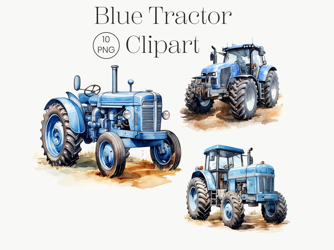 Blue Tractor Clipart | 10 High Quality Transparent PNG | Farm Tractor ...
