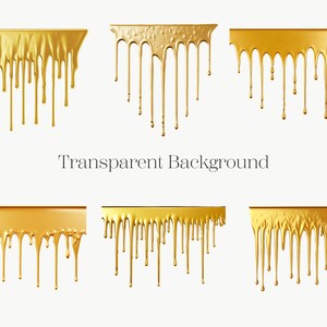 Gold Drip Clipart 10 PNG Gold Glitter Drips Printable Gold Paint Splash ...