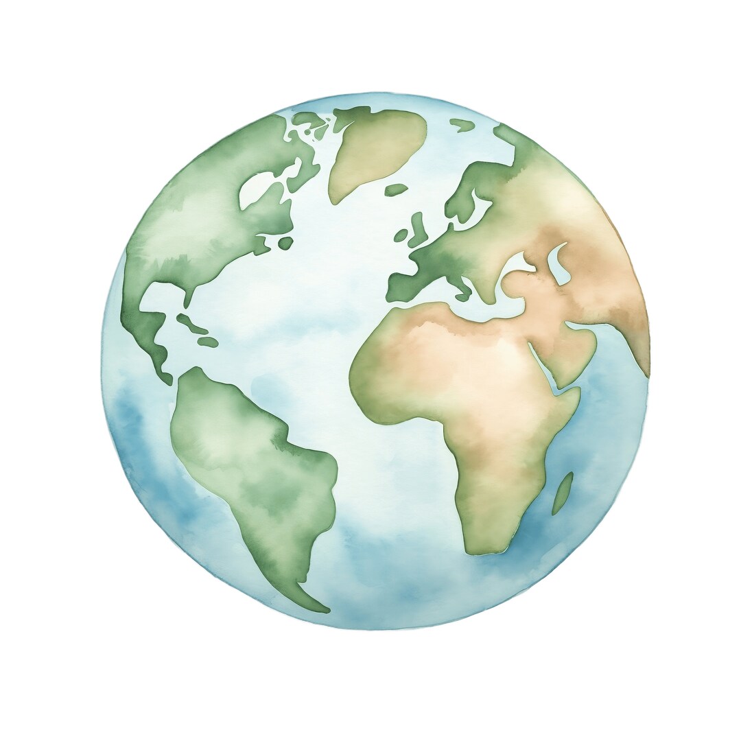 Planets Watercolor Clipart | 10 JPG | Space Clipart, Planets Clipart ...