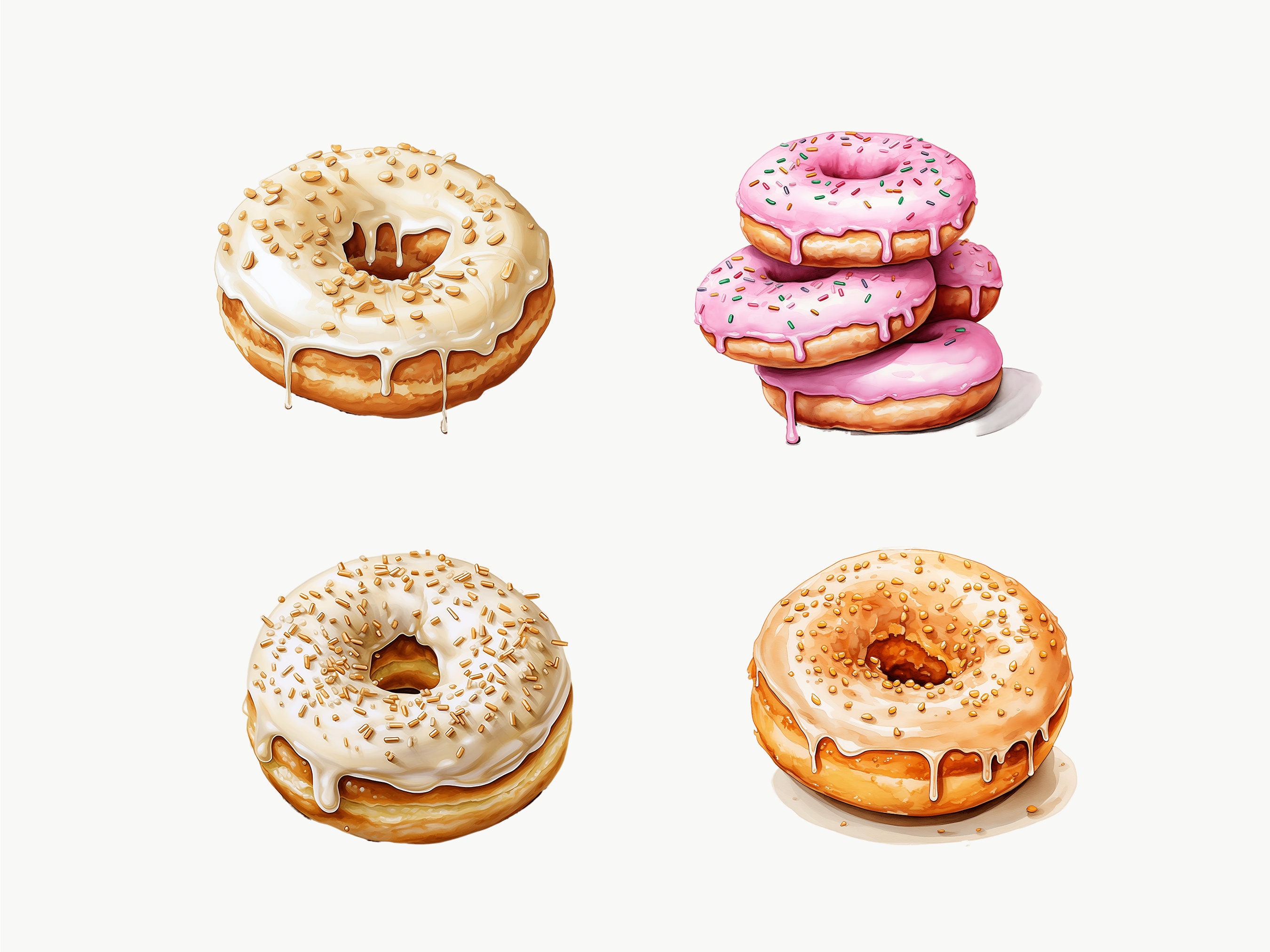 Donut Clipart 10 High Quality Transparent PNG Dessert Clip Art Baking ...