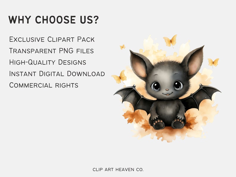 Halloween Bat Clipart Cute Bat PNG Spooky Collage Images - Etsy
