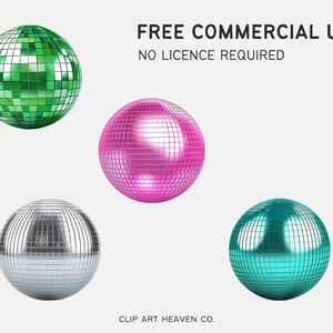 Disco Balls Clipart, 10 PNG, Dance Party Prom Clipart, Mirror Balls ...