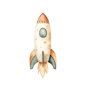 Watercolor Space Clipart Bundle | 10 JPG | Space Astronaut Alien Rocket ...