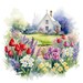 Watercolor Spring Gardens Clipart 10 JPG Spring Garden Illustrations ...