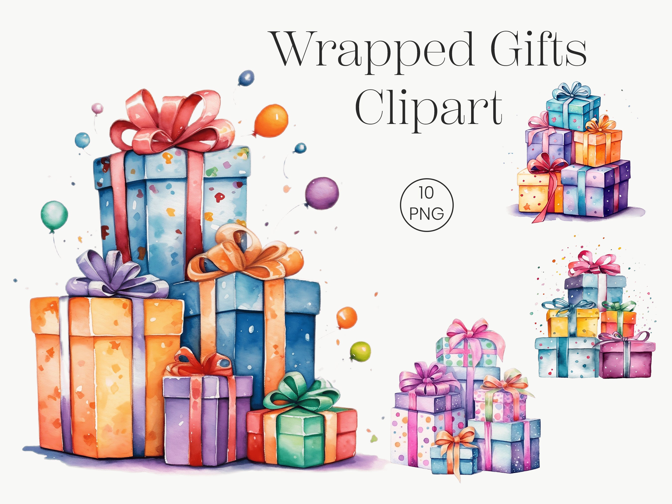 Wrapped Gift Boxes 10 Clipart High Quality Transparent PNG Files ...
