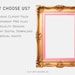 Pink Rococo Frames Clipart: Antique Gold Baroque PNG Graphics (digital ...
