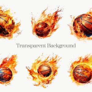 Basketball on Fire Clipart | 10 PNG | Basketball Clipart Basketball PNG ...