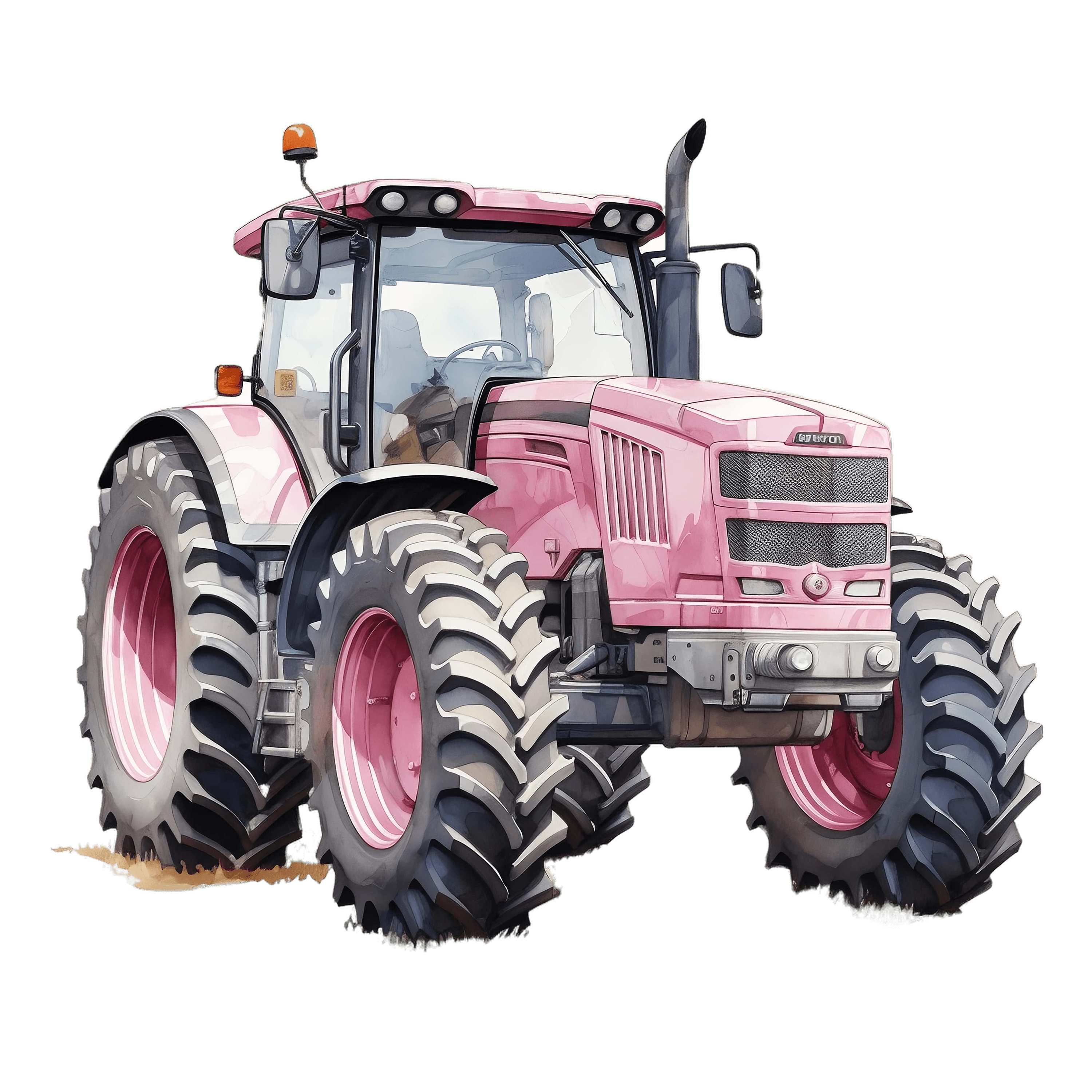 Rosa Traktor Clipart 10 hochwertige JPG Bauernhof Traktor Clipart ...