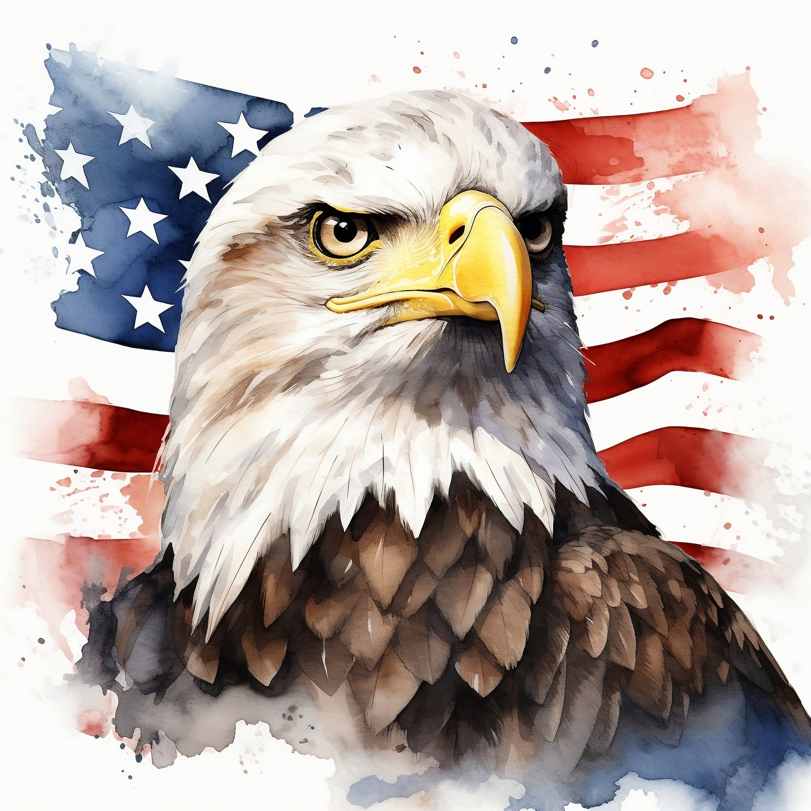 American Eagle Flag Clipart, 10 JPG, Patriotic USA Eagle Flag Clipart ...