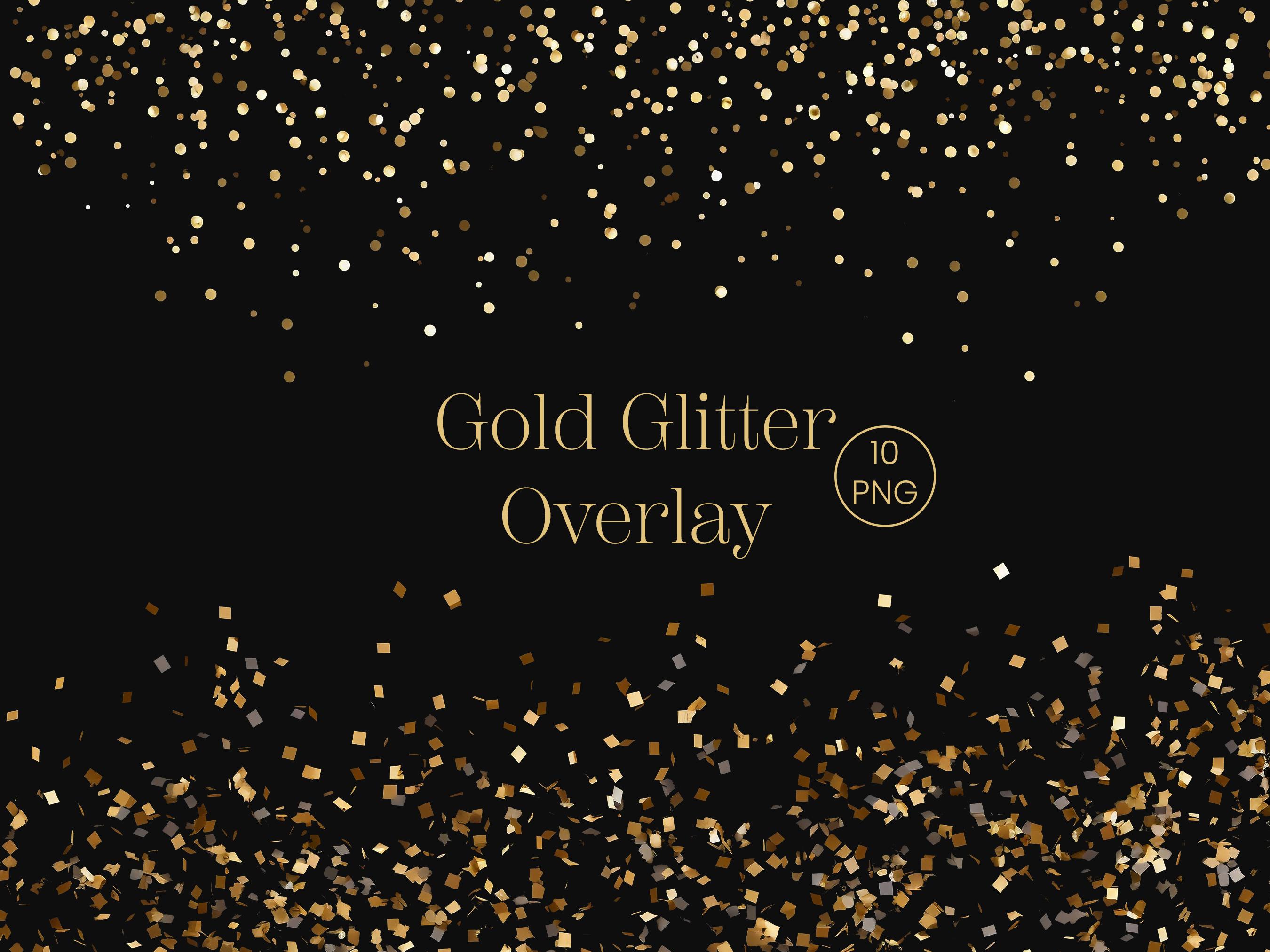 Gold Glitter Confetti Overlay: Photoshop Effect (PNG) - Etsy