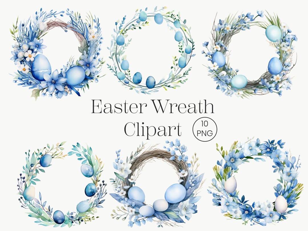 Easter Eggs Clipart | 10 PNG | Easter Clipart, Spring Clipart, Digital ...