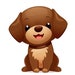 Cute Smiling Puppy Dog Clipart Bundle | Transparent PNG Files, Digital ...