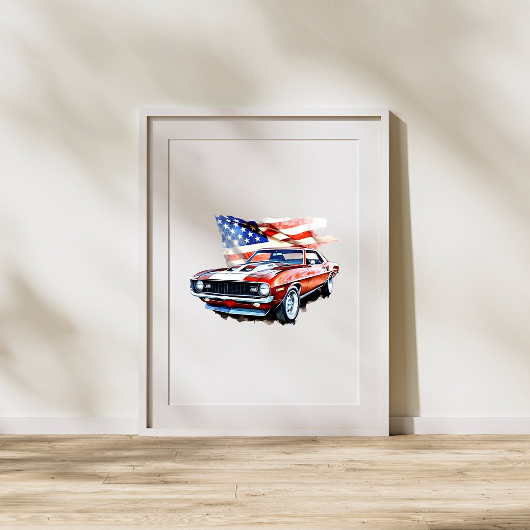 American Muscle Car 10 High Quality Transparent PNG USA - Etsy