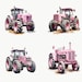 Pink Tractor Clipart | 10 High Quality Transparent PNG | Farm Tractor ...
