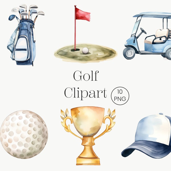Golf Clipart - Etsy