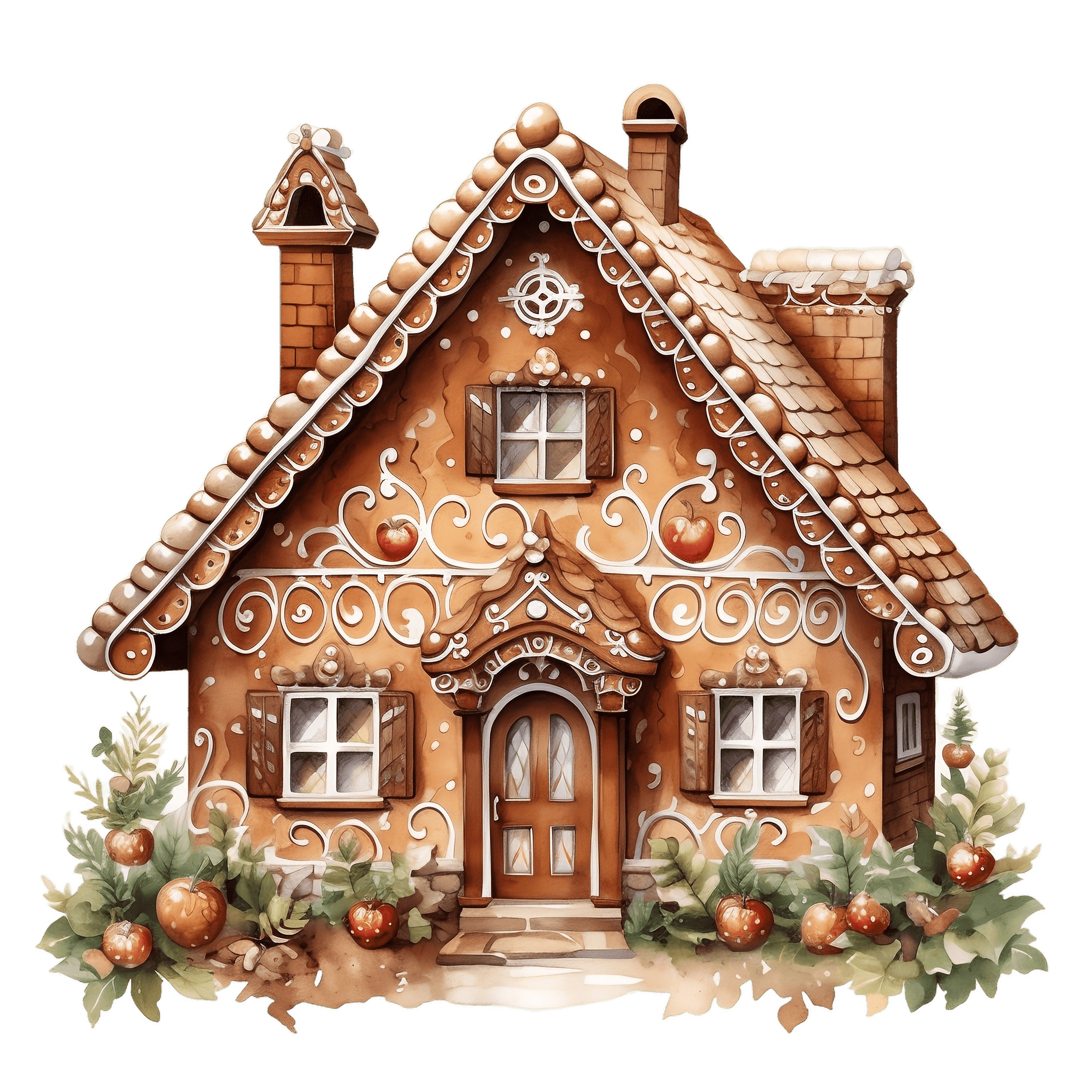 Gingerbread House Clipart 10 Jpgs Winter Clipart Christmas - Etsy