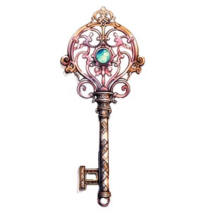 Steampunk Key Clipart | 10 High Quality JPG | Steampunk Art, Watercolor ...