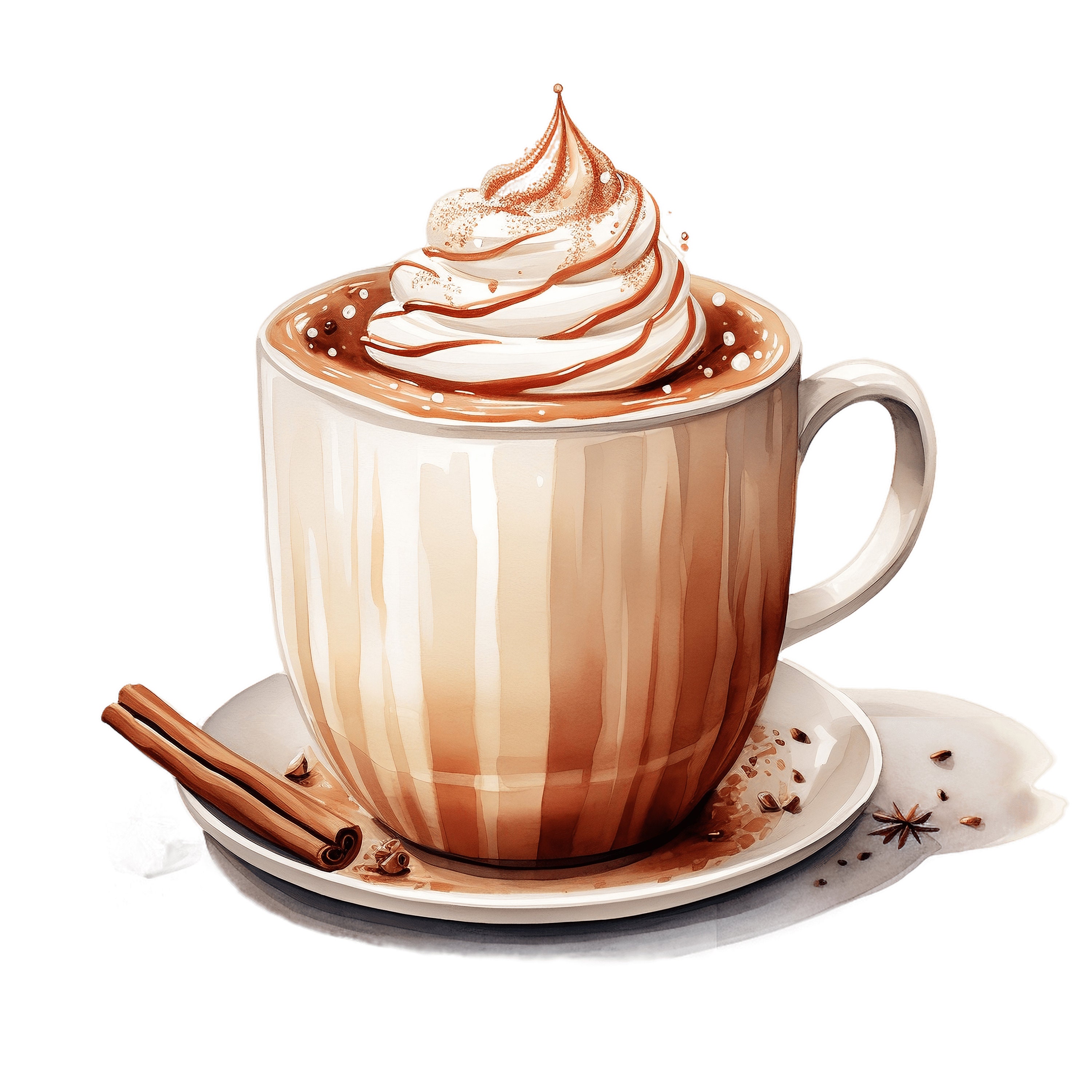 Winter Latte Clipart 10 JPG Christmas Drinks Clipart, Cozy Christmas ...