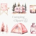 Camping Clipart 10 PNG Watercolor Girl Camping Clipart, Campfire Camper ...