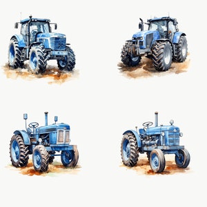Blue Tractor Clipart | 10 High Quality Transparent PNG | Farm Tractor ...