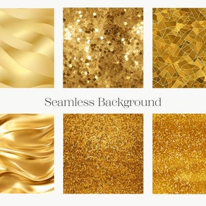 Luxury Gold Digital Paper, Gold Glitter Backgrounds, Luxury Gold ...