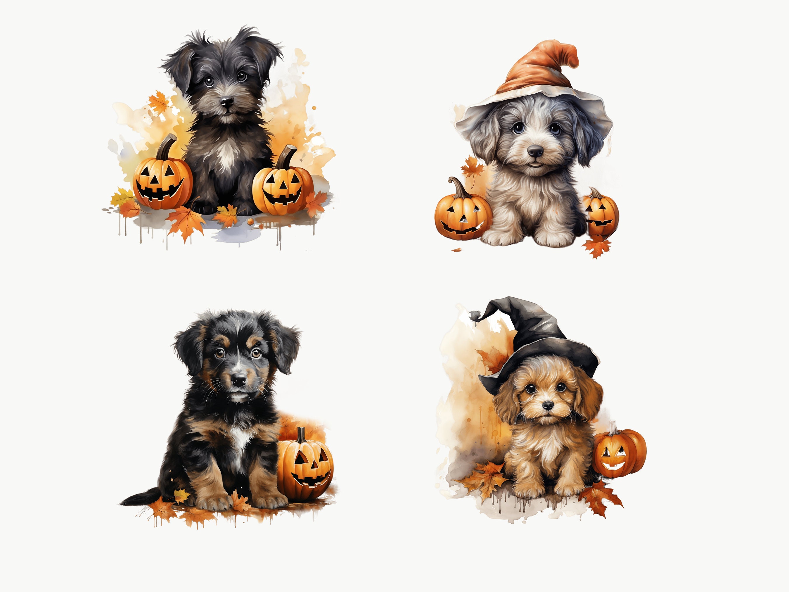 Cute Halloween Puppy Clipart 10 High Quality Transparent PNG Magic Dog ...