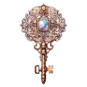 Steampunk Key Clipart | 10 High Quality JPG | Steampunk Art, Watercolor ...