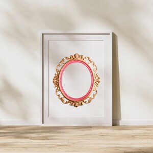Pink Rococo Frames Clipart, 10 PNG Frames, Antique Baroque Vintage Clip ...