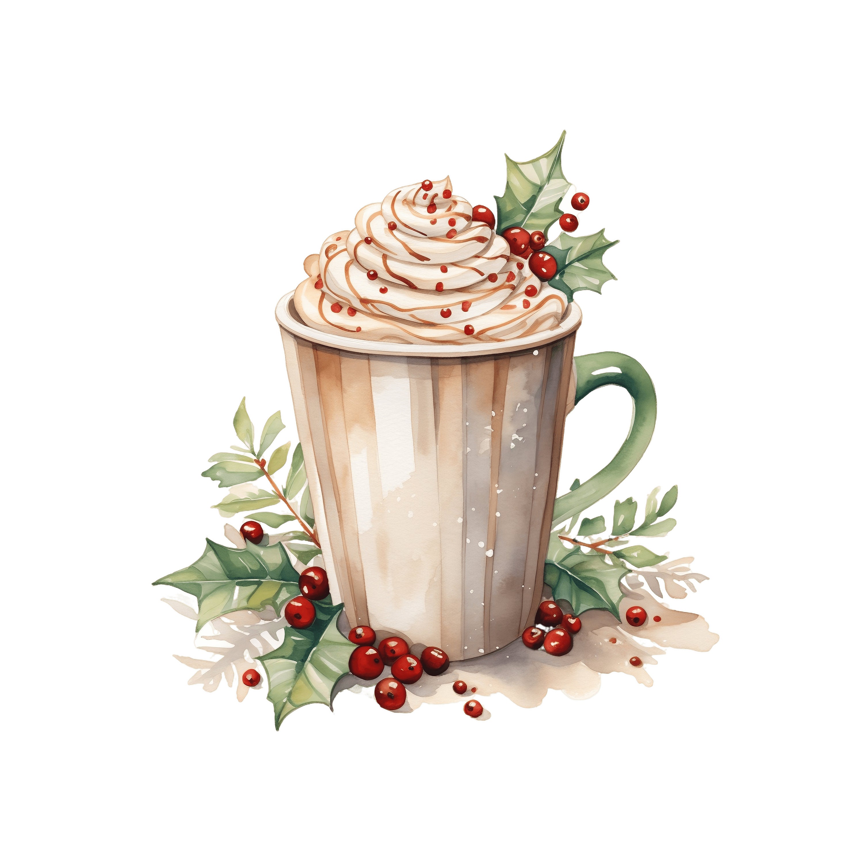 Winter Latte Clipart 10 JPG Christmas Drinks Clipart, Cozy Christmas ...