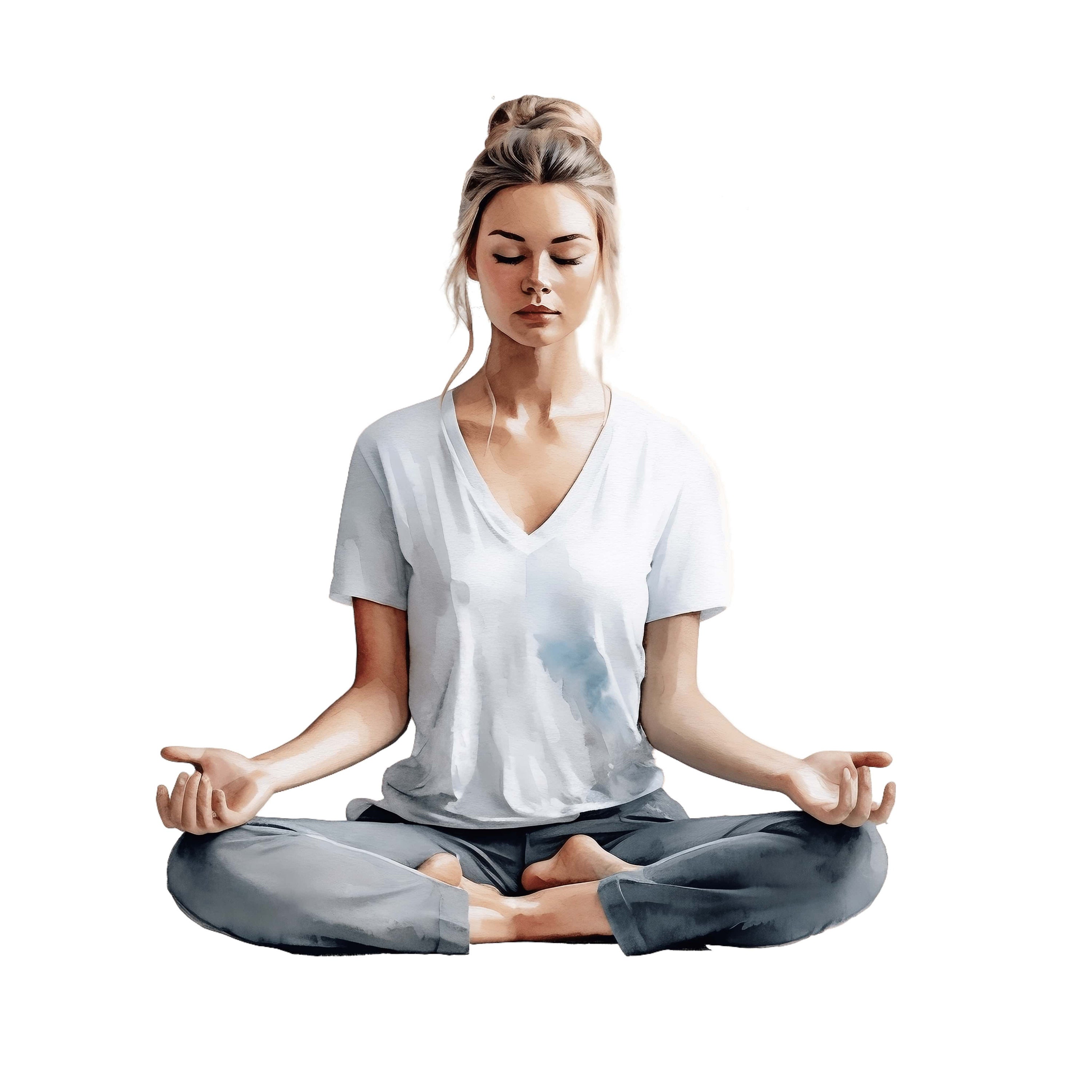 Yoga Clipart Meditation Clipart Yoga Studio 12 High Quality - Etsy