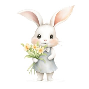Bunny Clipart | 10 JPG | Easter Clipart, Cute Easter Bunny Clipart ...