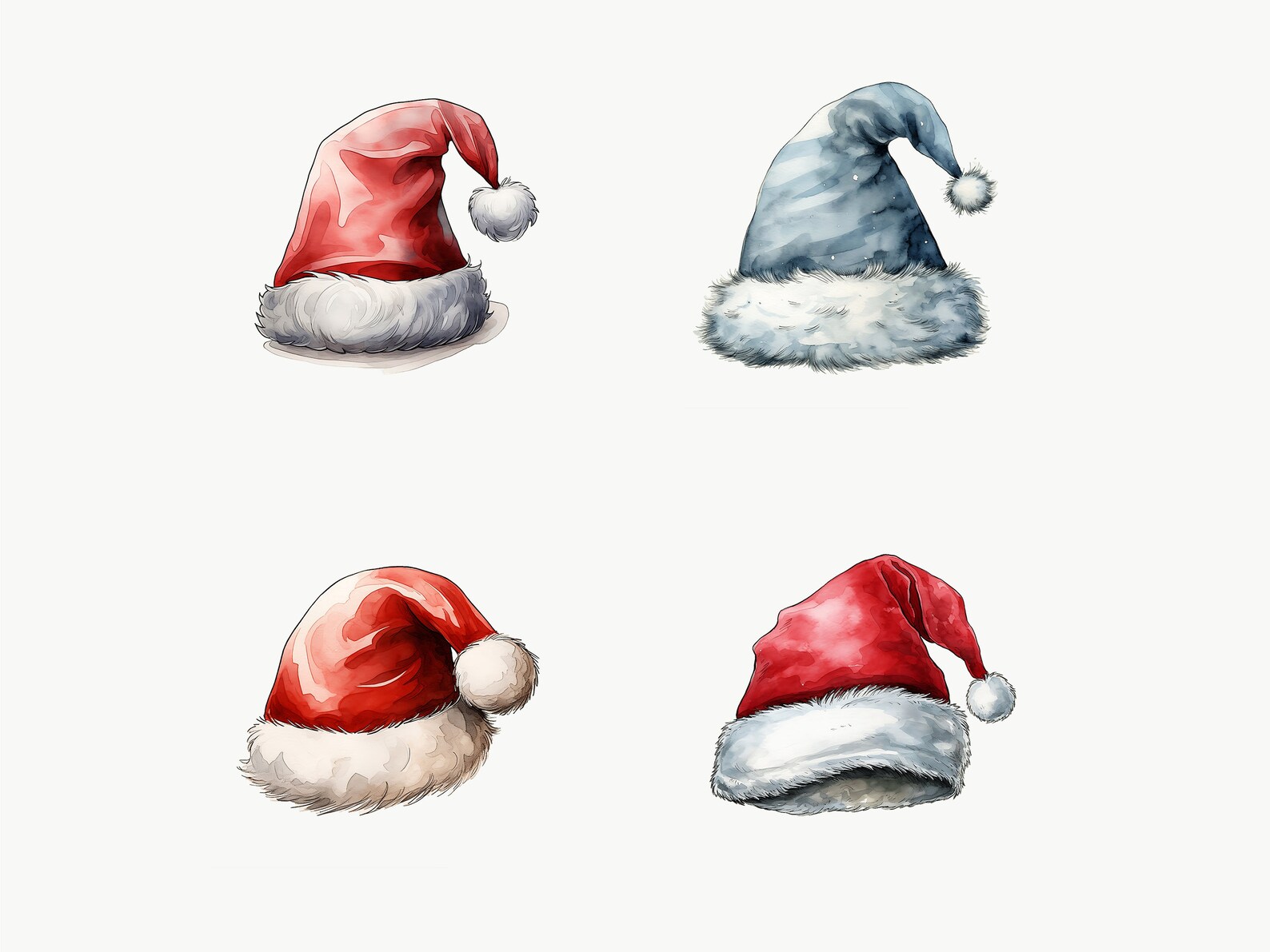 Christmas Hat Clipart | 10 Transparent PNG | Christmas Santa Hat Santa ...