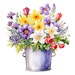 Watercolor Spring Gardens Clipart 10 JPG Spring Garden Illustrations ...