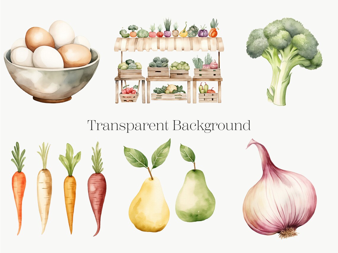 Farmers Market Clipart | 10 PNG | Vegetable Clipart, Farmers Market PNG ...