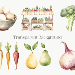 Farmers Market Clipart | 10 PNG | Vegetable Clipart, Farmers Market PNG ...