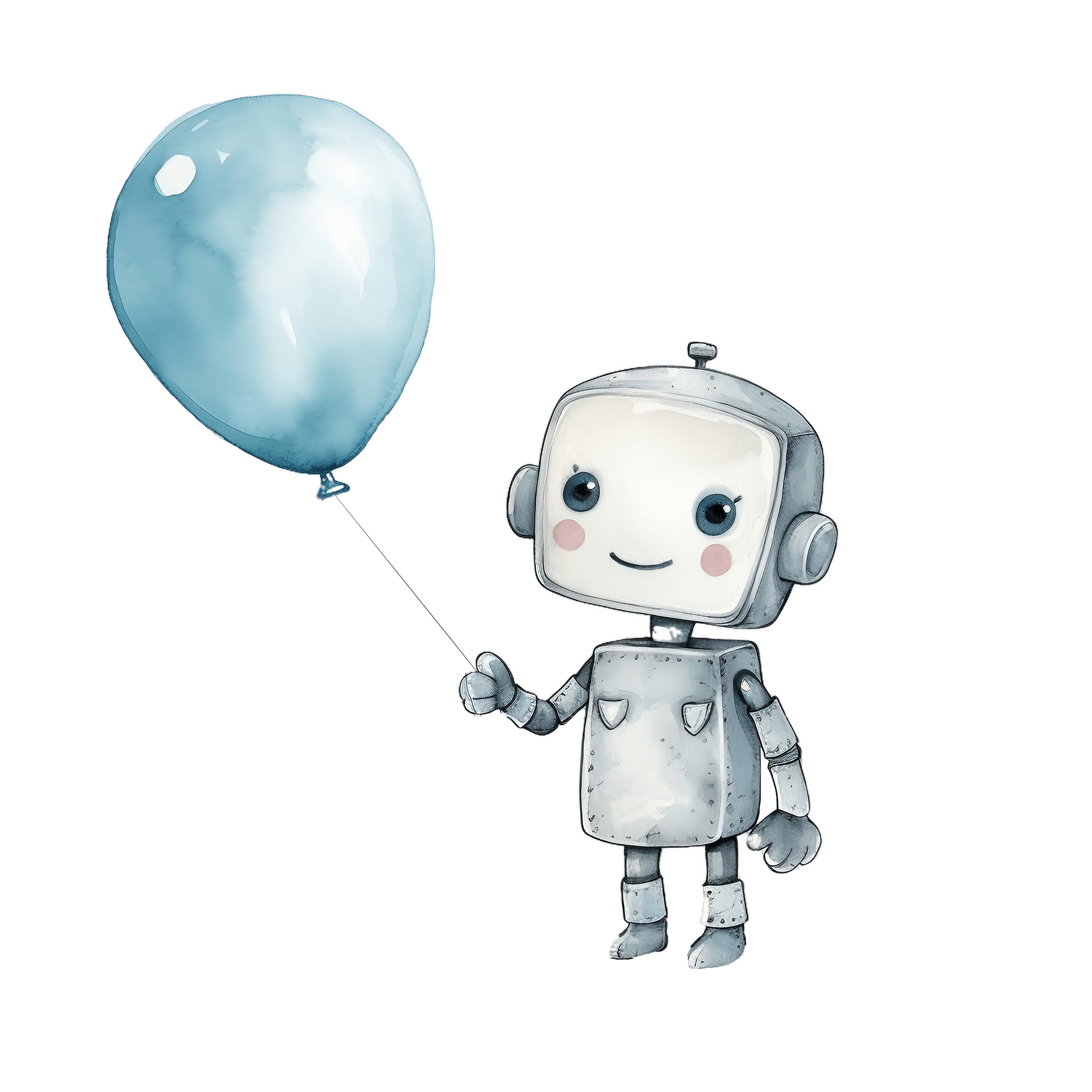 Watercolor Robots Clipart | 10 JPG | Cute Robots Clip Art, Boys Clipart ...