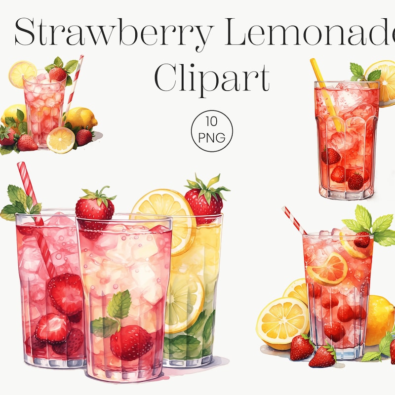 Lemonade Clipart - Etsy