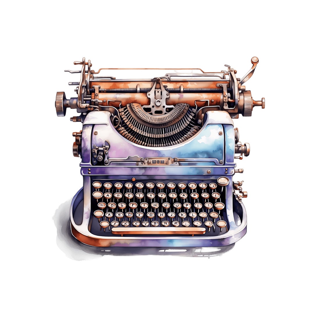 Antique Typewriter Clipart | 10 High Quality JPG | Victorian Vintage ...