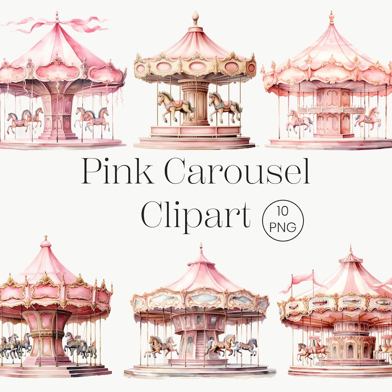 Pink Carousel - Etsy