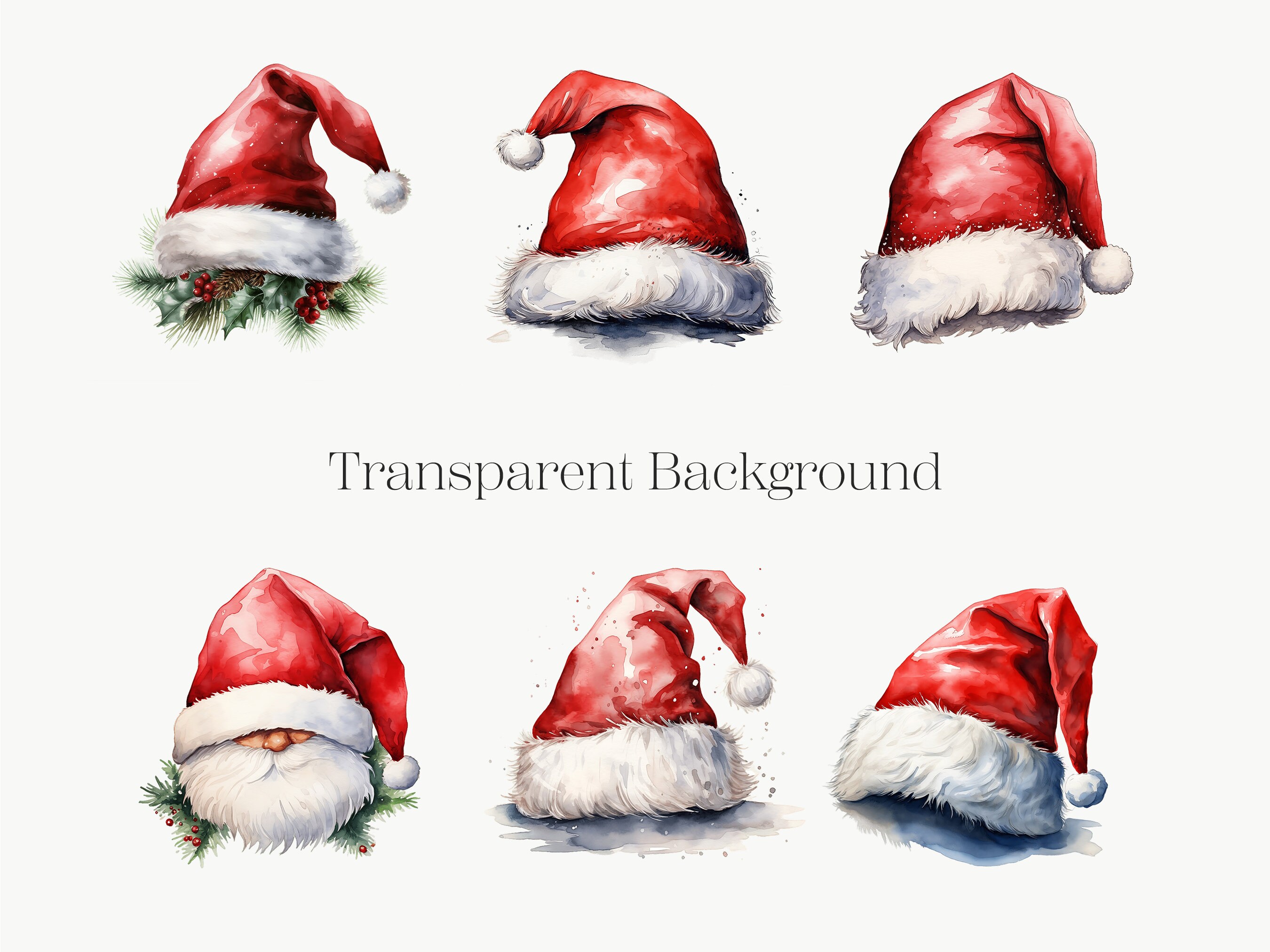 Christmas Hat Clipart | 10 Transparent PNG | Christmas Santa Hat Santa ...
