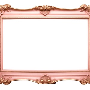 Pink Rococo Frames Clipart, 10 JPG Frames, Antique Baroque Vintage Clip ...