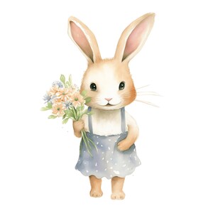 Bunny Clipart | 10 JPG | Easter Clipart, Cute Easter Bunny Clipart ...
