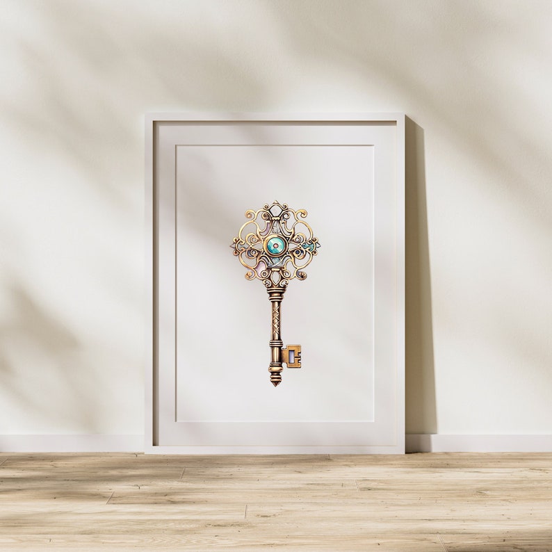 Steampunk Key Clipart 10 Transparent PNG Steampunk Art - Etsy