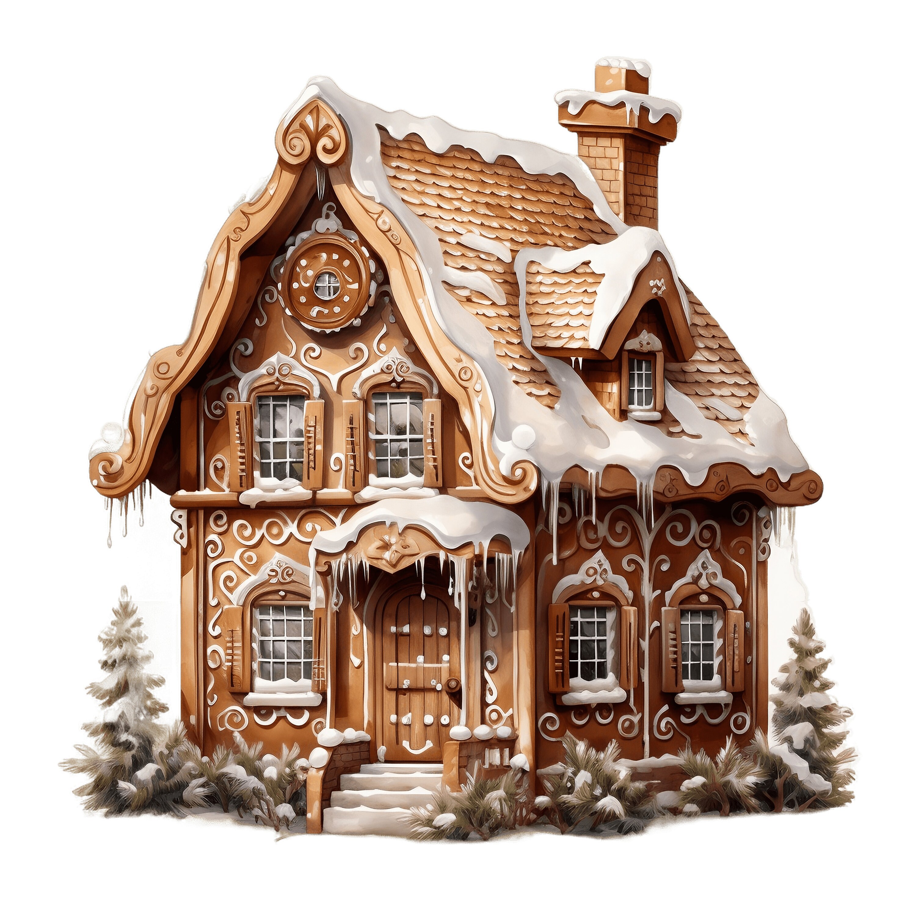 Gingerbread House Clipart 10 Jpgs Winter Clipart Christmas - Etsy