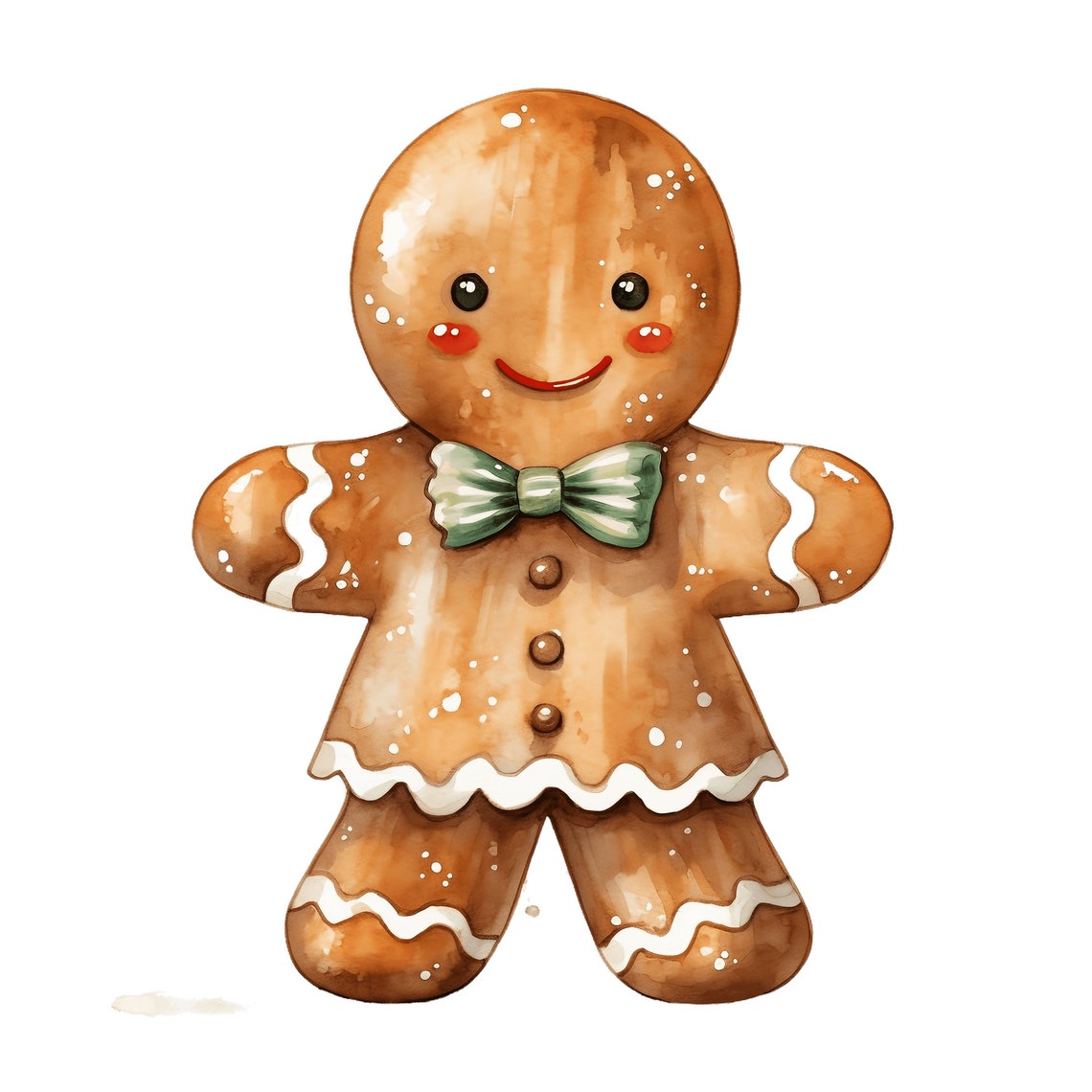 Gingerbread Man Clipart 10 Jpgs High Quality Jpg Digital - Etsy Canada