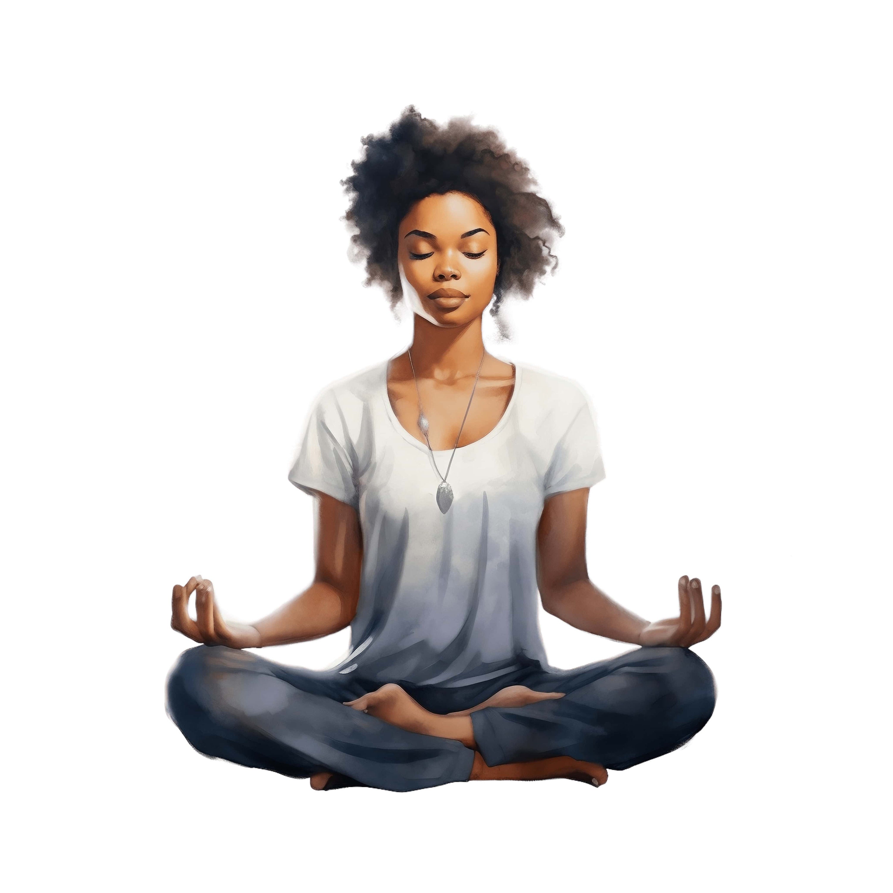Yoga Clipart Meditation Clipart Yoga Studio 12 High Quality - Etsy