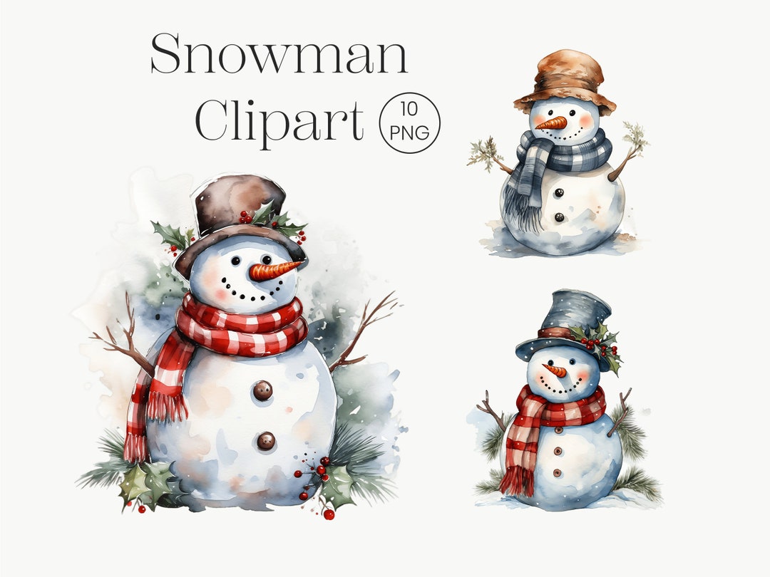 Snowman Clipart | 10 High Quality Transparent PNG | Cute Winter ...