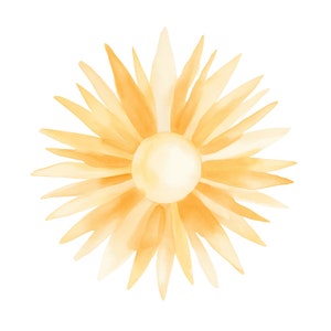 Sun Watercolor Clipart 10 JPG Sun Clipart, Sunburst Clipart, Weather ...